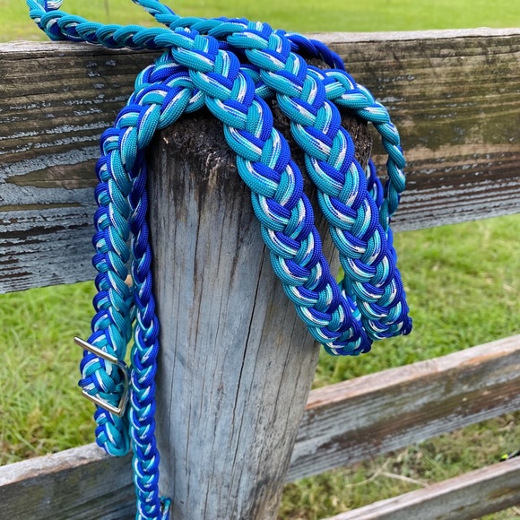 Other | Teal Royal Blue White Horse Riding Reins | Poshmark